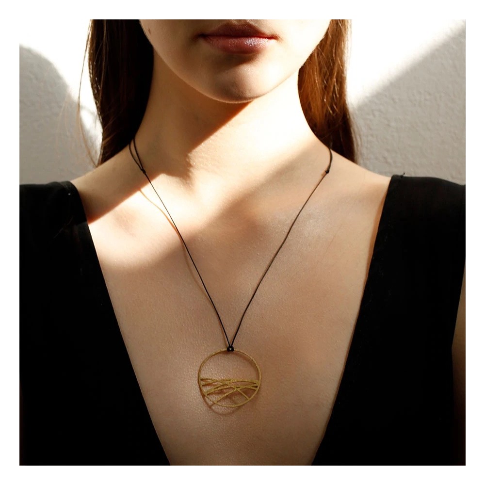 Pendentif plaqué or 18k - Wave A FUTURE PERFECT