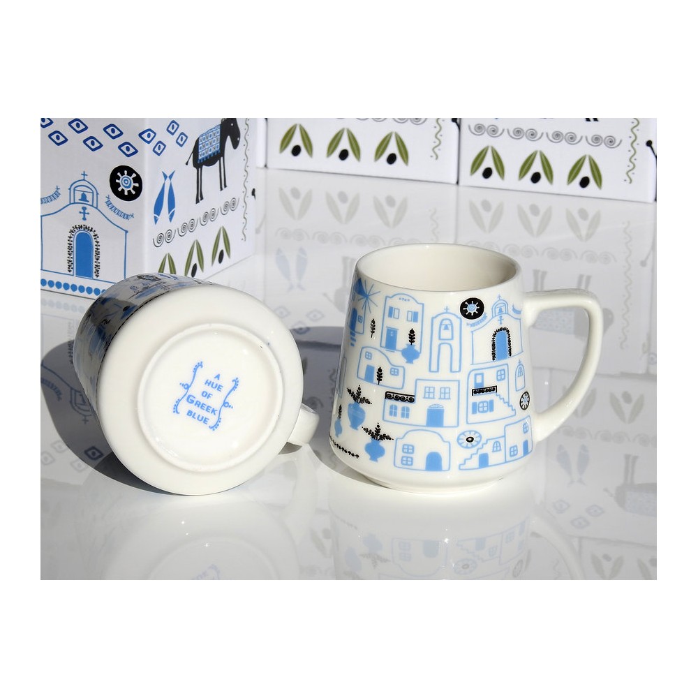 Greek design mug – Handcrafted ceramics inspired by Greece A HUE OF ...