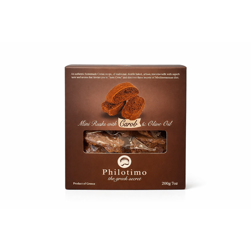 Mini paximadia à la caroube – Faits maison | Philotimo 200g