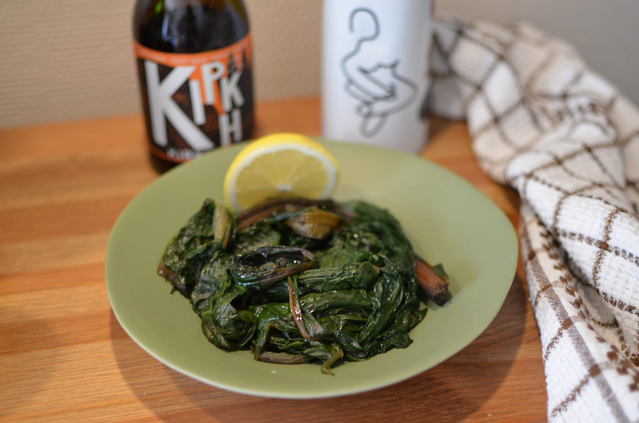 Horta vrasta, greek boiled leafy greens salad - Poupadou